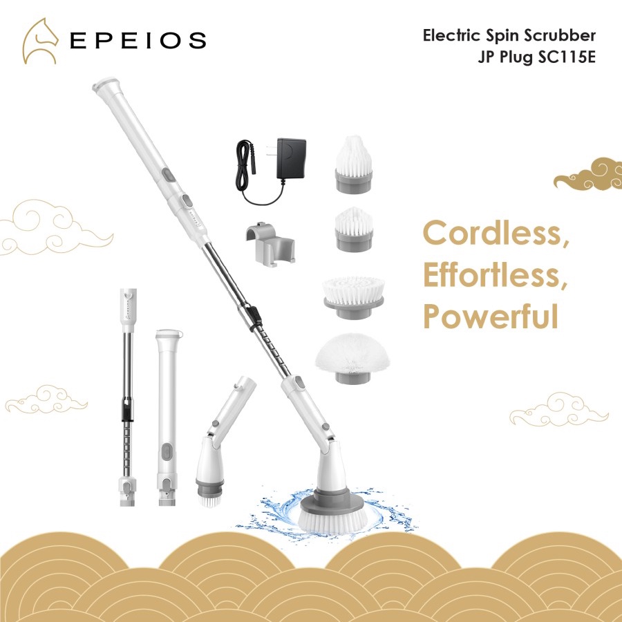 Jual EPEIOS Electric Spin Scrubber JP Plug - EPHM115EWJP | Shopee Indonesia