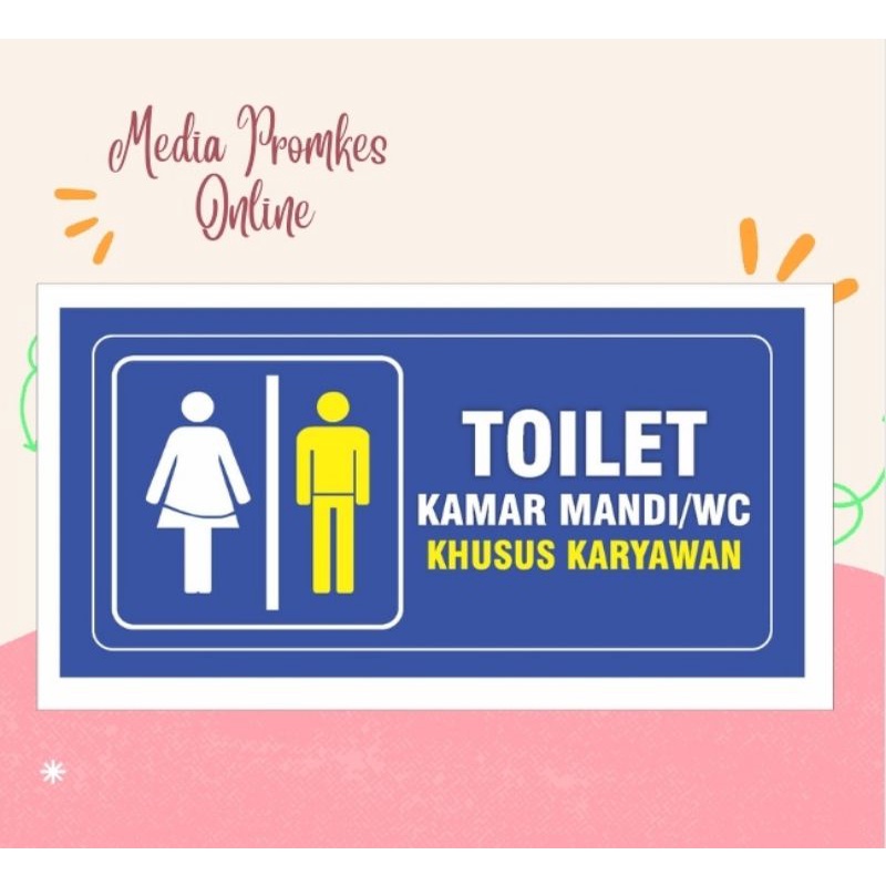 Jual Stiker Toilet Kamar Mandi Atau Wc Umum | Shopee Indonesia