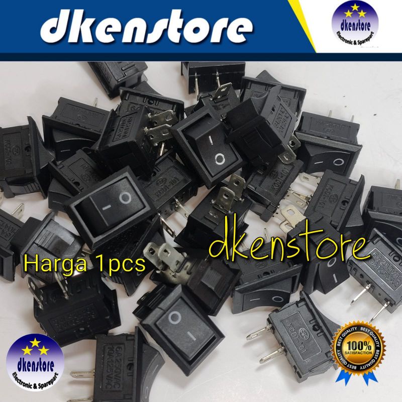 Jual Saklar Power Rocker Switch 20x15mm praktek sekolah | Shopee Indonesia
