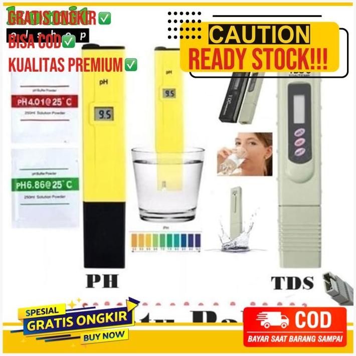 Jual Ph Meter Air + Tds Tester Digital Paket Alat Ukur Hidroponik ...