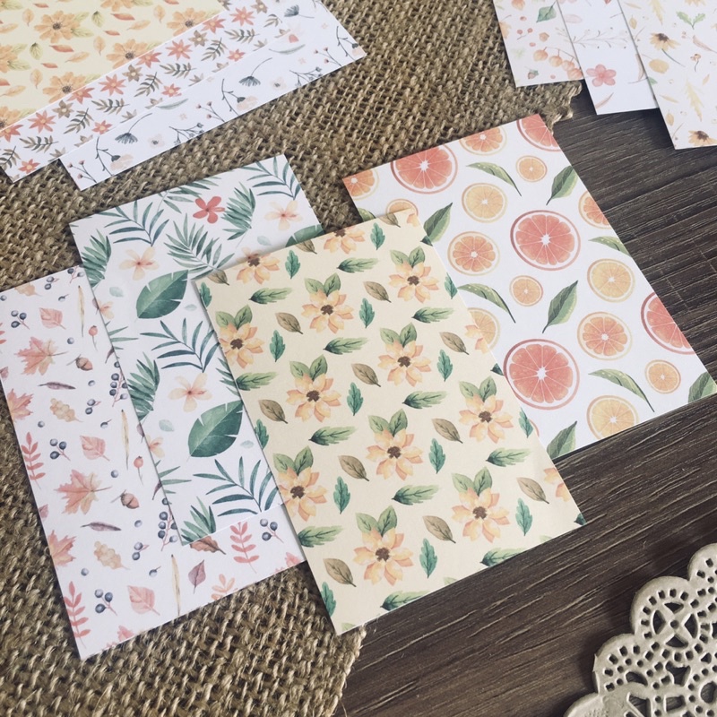 Jual Kertas Motif Bunga Floral Deco Paper Tebal Scrapbook Journal by ...