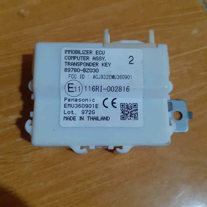 Jual Modul /Computer Immobilizer Smart Key Calya Sigra 89780- Bz030 ...