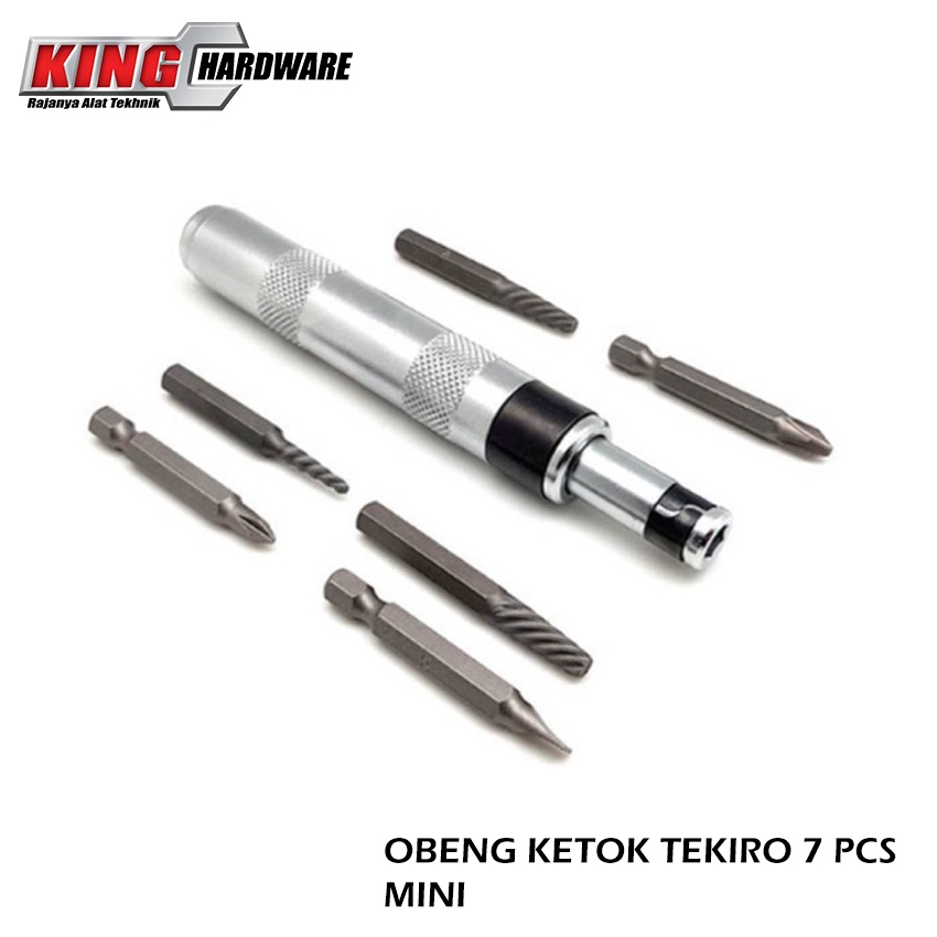 Jual OBENG KETOK TEKIRO MINI 7 PCS | Shopee Indonesia