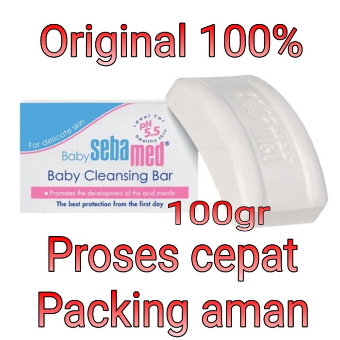 Jual Sebamed baby cleansing bar 100g 100gr 100 gr sabun bayi batang ori ...