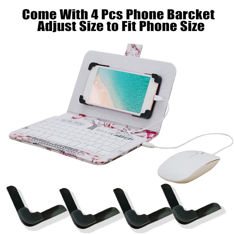 Jual Type-C/Micro-Usb Telepon Kabel Keyboard Mouse Set Dengan Penutup ...