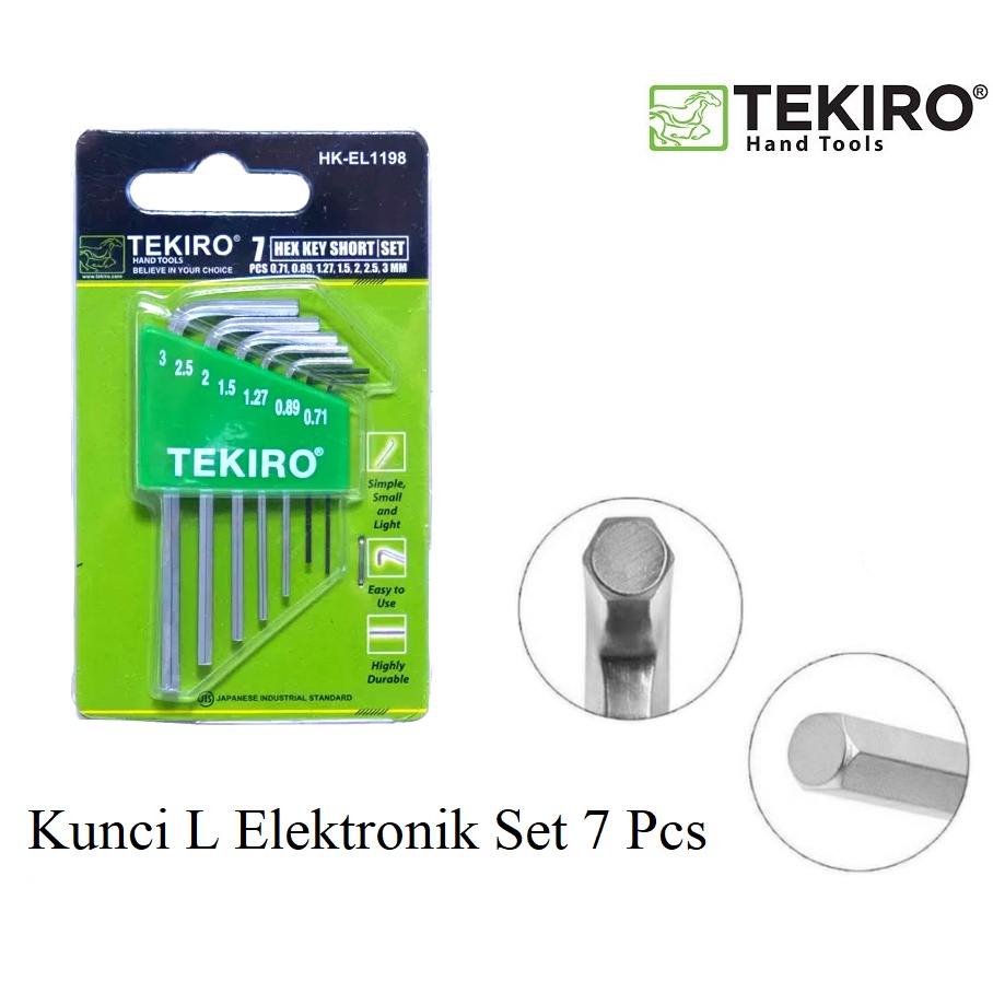 Jual TEKIRO Kunci L Set Elektronik Set 7 Pcs Set Kunci L Elektronik ...
