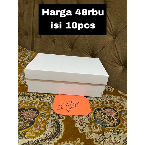 Jual inerbox-box-dus-kotak sepatu POLOSAN putih (isi 10pcs) | Shopee ...
