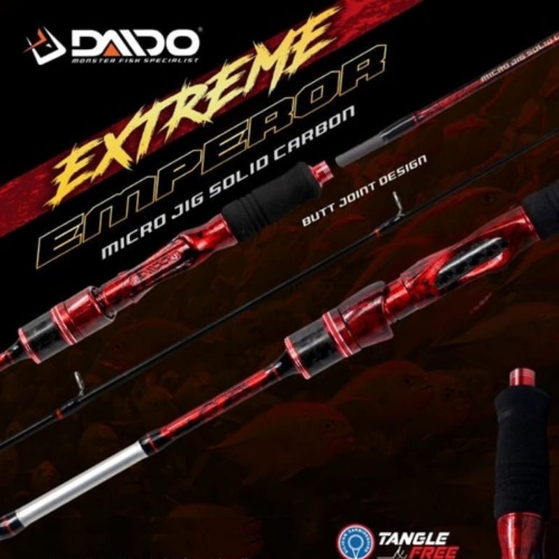 Jual JORAN DAIDO EMPEROR EXTREME 662 MICRO JIG. CARBON SOLID | Shopee Indonesia