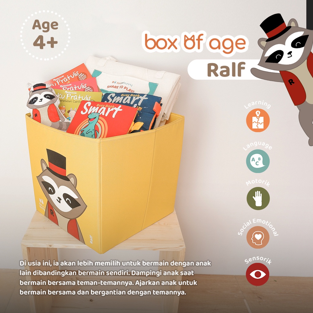 Jual Foxandbunny - Box of Age Ralf Usia 4+ Tahun | Box Mainan Anak ...
