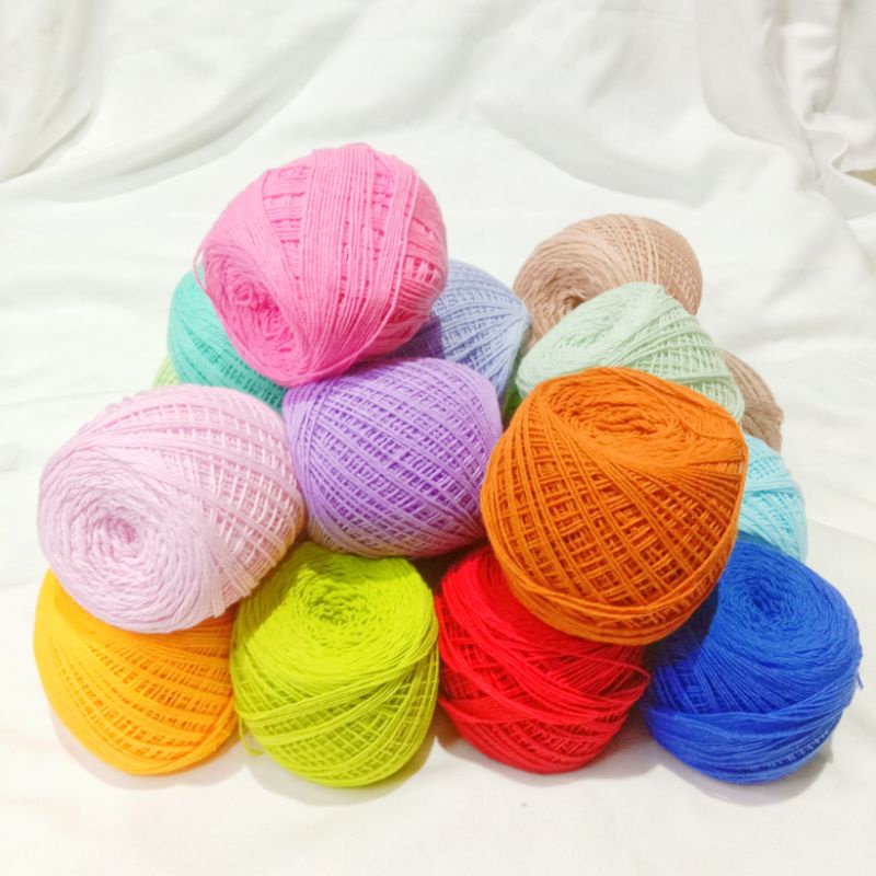 Jual Benang Rajut Katun | Tali Katun | Crochet Yarn | Shopee Indonesia