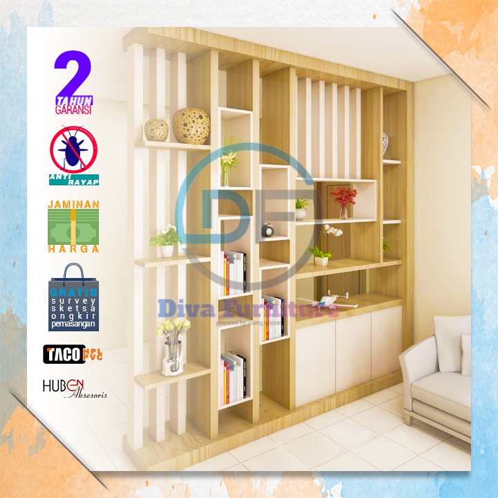 Jual Penyekat Ruang HPL | Custom Partisi | Furniture Murah Bergaransi ...