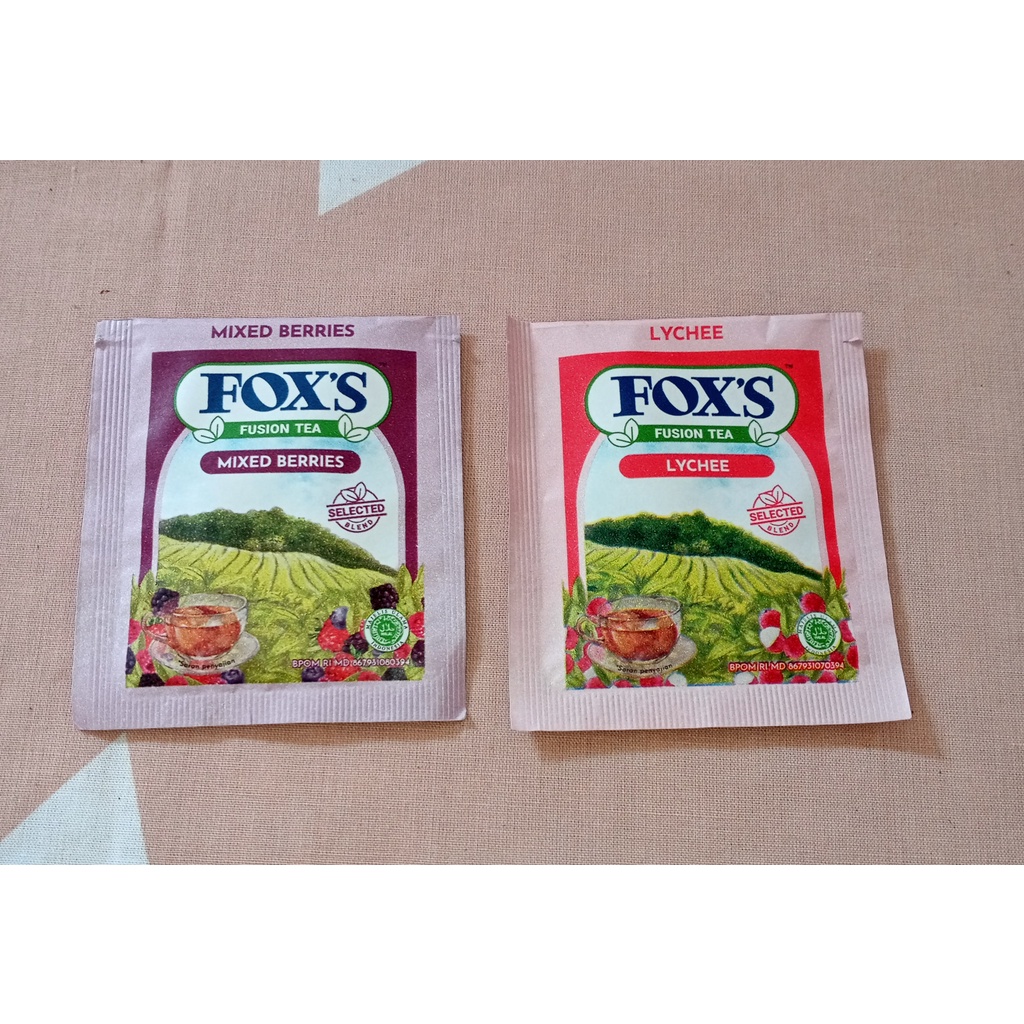 Jual Fox's Fusion Tea Teh Celup Zero Sugar ECERAN Mixed Berries/Lychee ...