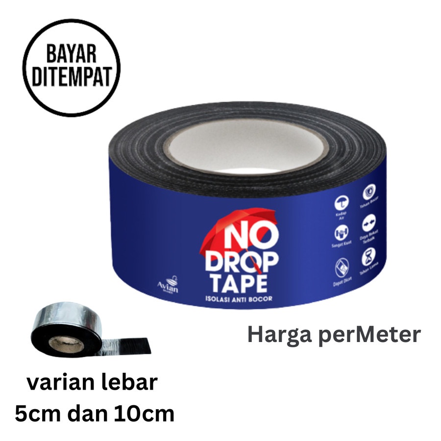 Jual BWDG Lakban Isolasi Anti Bocor NO DROP TAPE Lebar 10cm 5cm perMeter | Shopee Indonesia