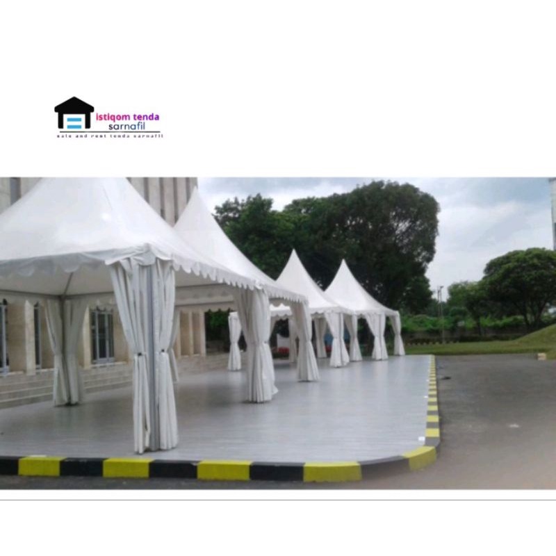 Jual 5x5 tenda sarnafil atap 550 gsm dinding 410gsm | Shopee Indonesia