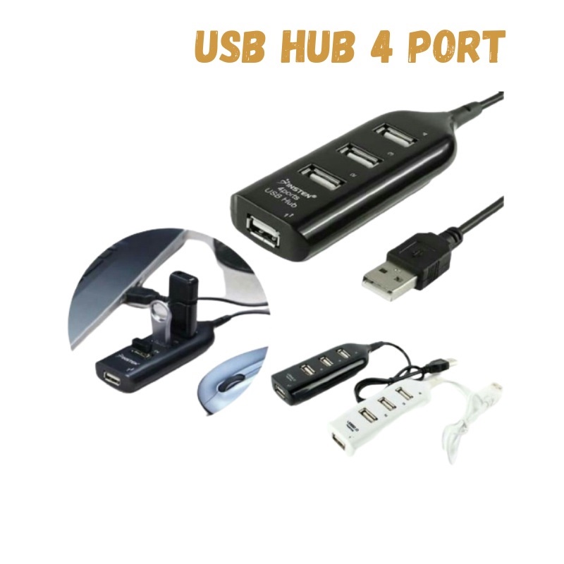 Jual Usb Hub 4 in 1 Sambungan 4in1 Kabel 4 port untuk Laptop dan ...