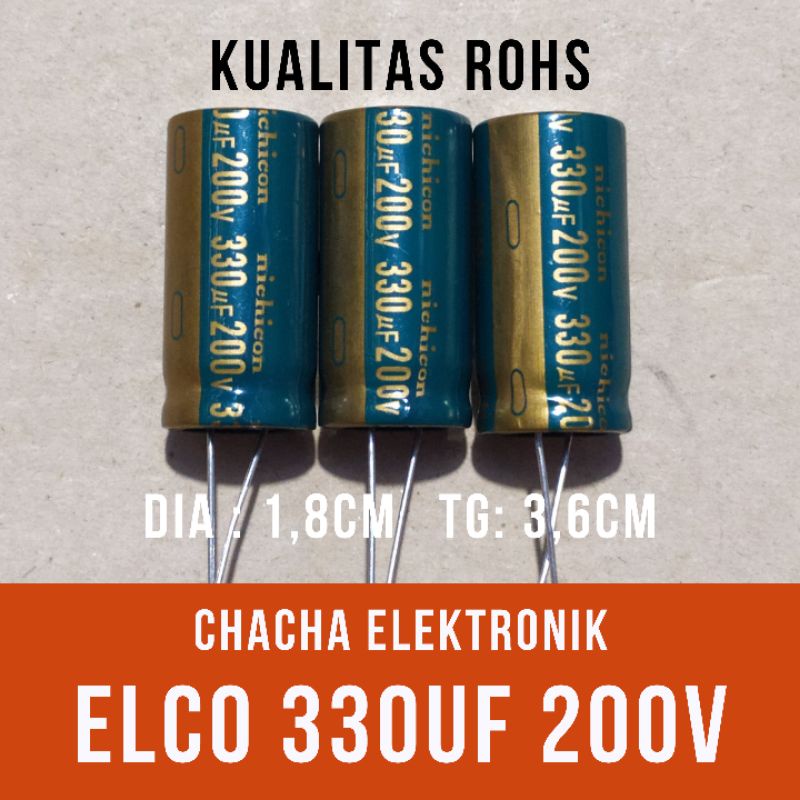 Jual Capasitor Elco 330uf 200v C 330uf/200v | Shopee Indonesia