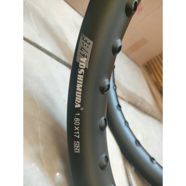 Jual velg YOSIMURA UK 1.40x17 dan 1.60x17 warna hitam doff | Shopee ...