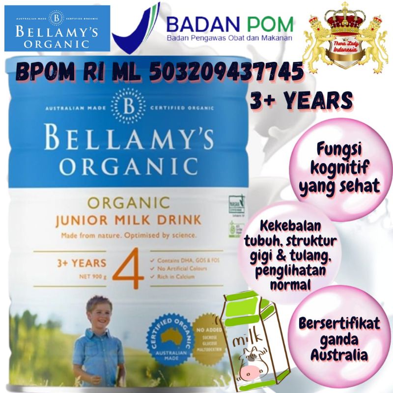 Jual BELLAMYS Bellamy Organic Junior Milk Drink Step 4 Susu Formula ...