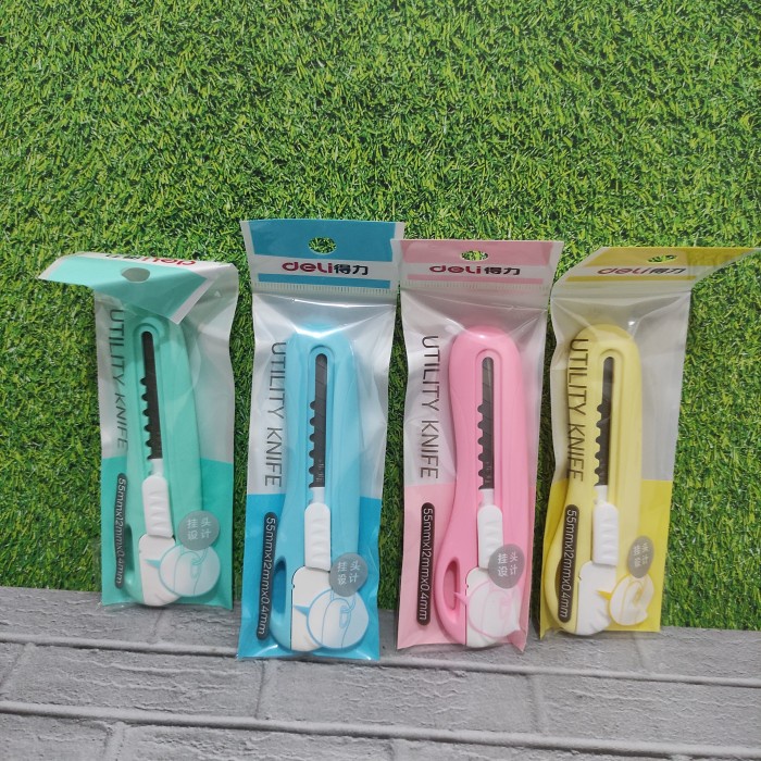 Jual DELI 2024 Pisau Cutter Sekolah Design untuk Anak Silet 55mm ...