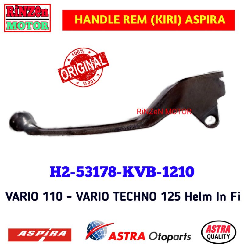 Jual Handle Rem Kiri Honda Vario 110, Vario 125 Fi Aspira H2-53178-KVB ...