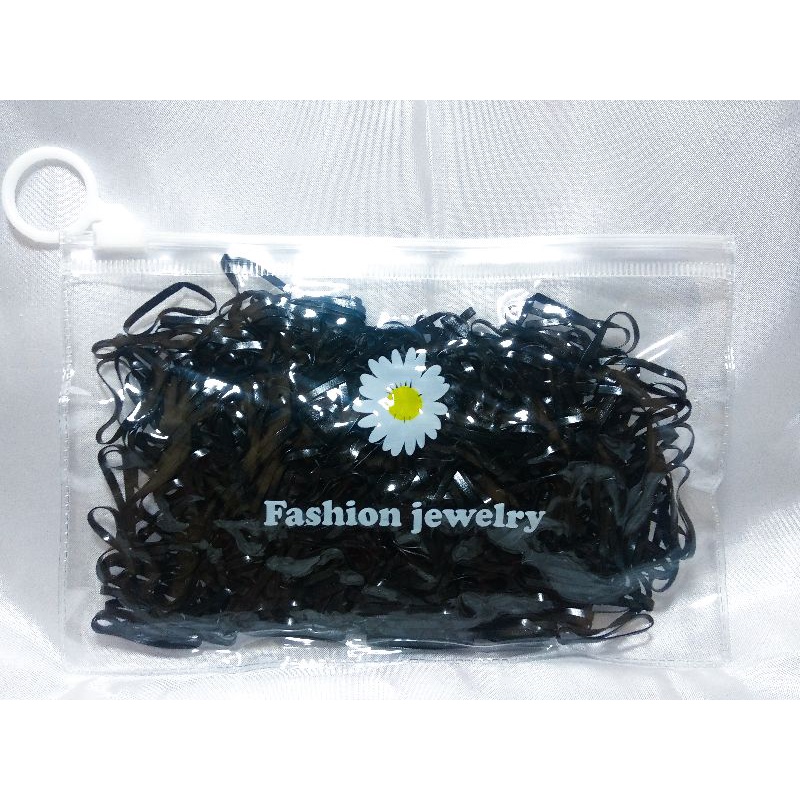 Jual KARET RAMBUT JEPANG ELASTIS/KARET RAMBUT HITAM POLOS/KARET RAMBUT ...
