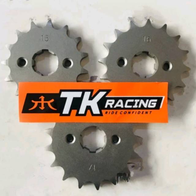 Jual Gear Depan TK Racing Megapro, Cb150r, Cbr150r, Gl pro, Sonic tipe 428 | Shopee Indonesia