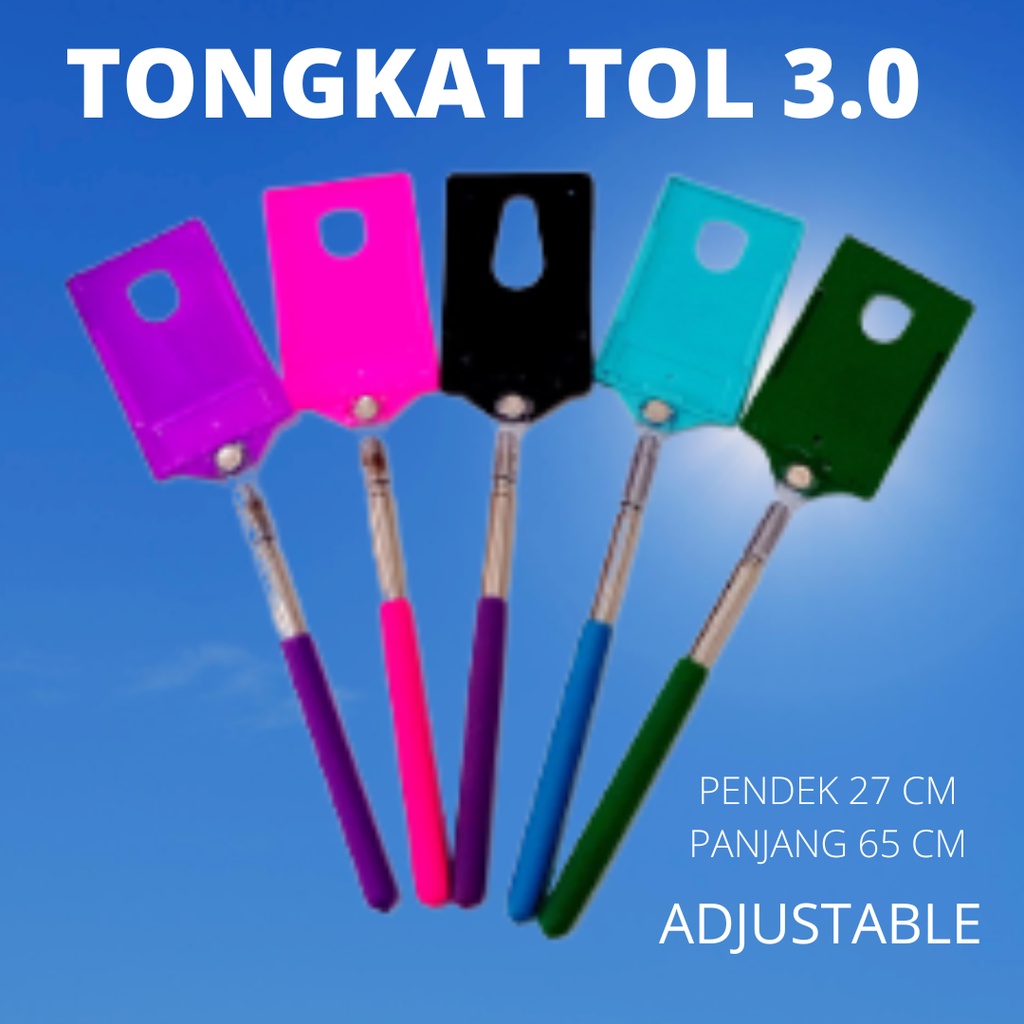 Jual Tongkat kartu e tol toll 3.0 flexible besi panjang pendek grip ...