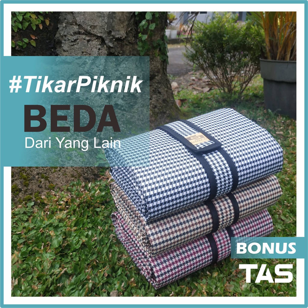 Jual Karpet Piknik Anti Air Waterproof Anti Slip - Tikar Lipat Piknik ...