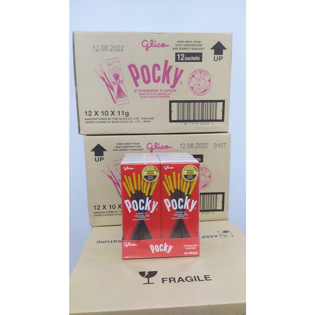 Jual POCKY MINI COKLAT 22Gr ( isi 10 pcs / box) | Shopee Indonesia