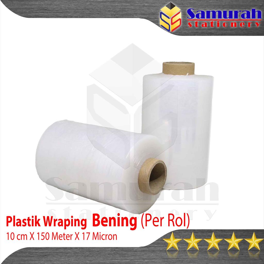 Jual Plastik Wraping Kecil Lebar 10 Cm 17 mic x 150 meter Bening ...