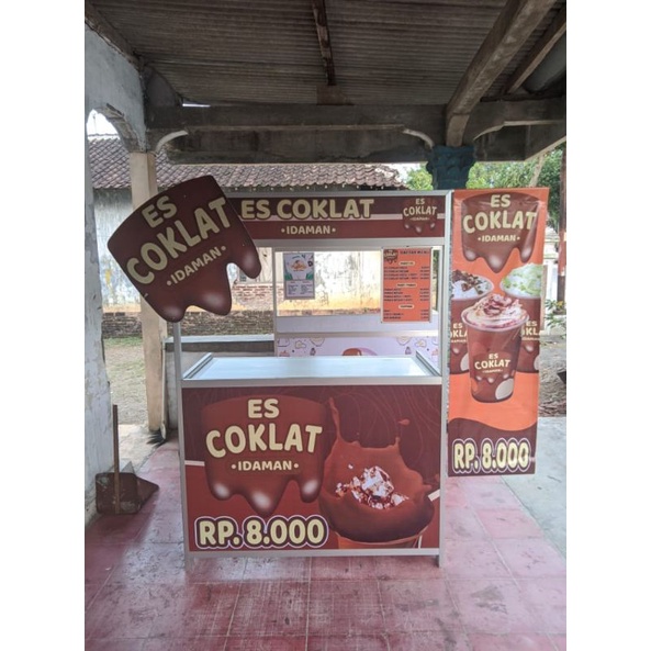Jual Gerobak Lipat viral Es coklat viral | Shopee Indonesia