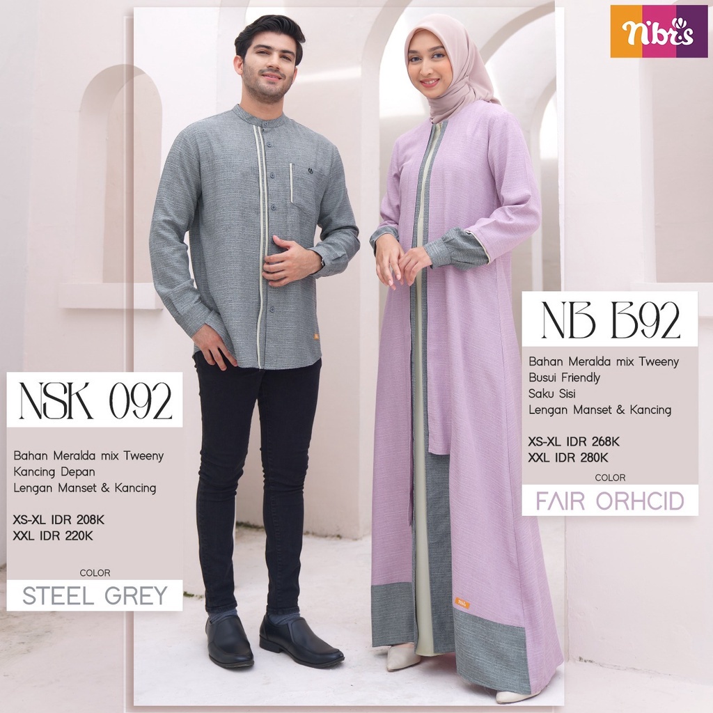 Jual NIBRAS COUPLE NB B92 (GAMIS) DAN NSK 092 (KOKO) | Shopee Indonesia
