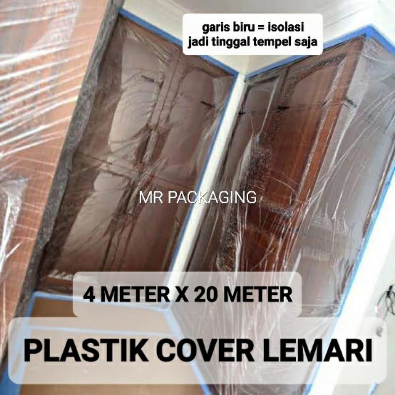 Jual Plastik ISOLASI Cover Lemari Plastik Cover Oil Painting | Maska ...