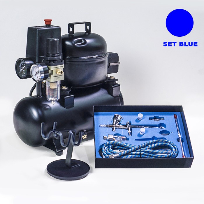 Jual Slamet16market - Set alat airbrush dan kompresor silent / Alat ...