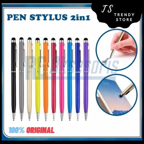 Jual PEN STYLUS 2 in 1 Touch Screen Stylus Ballpoint For Smartphone ...
