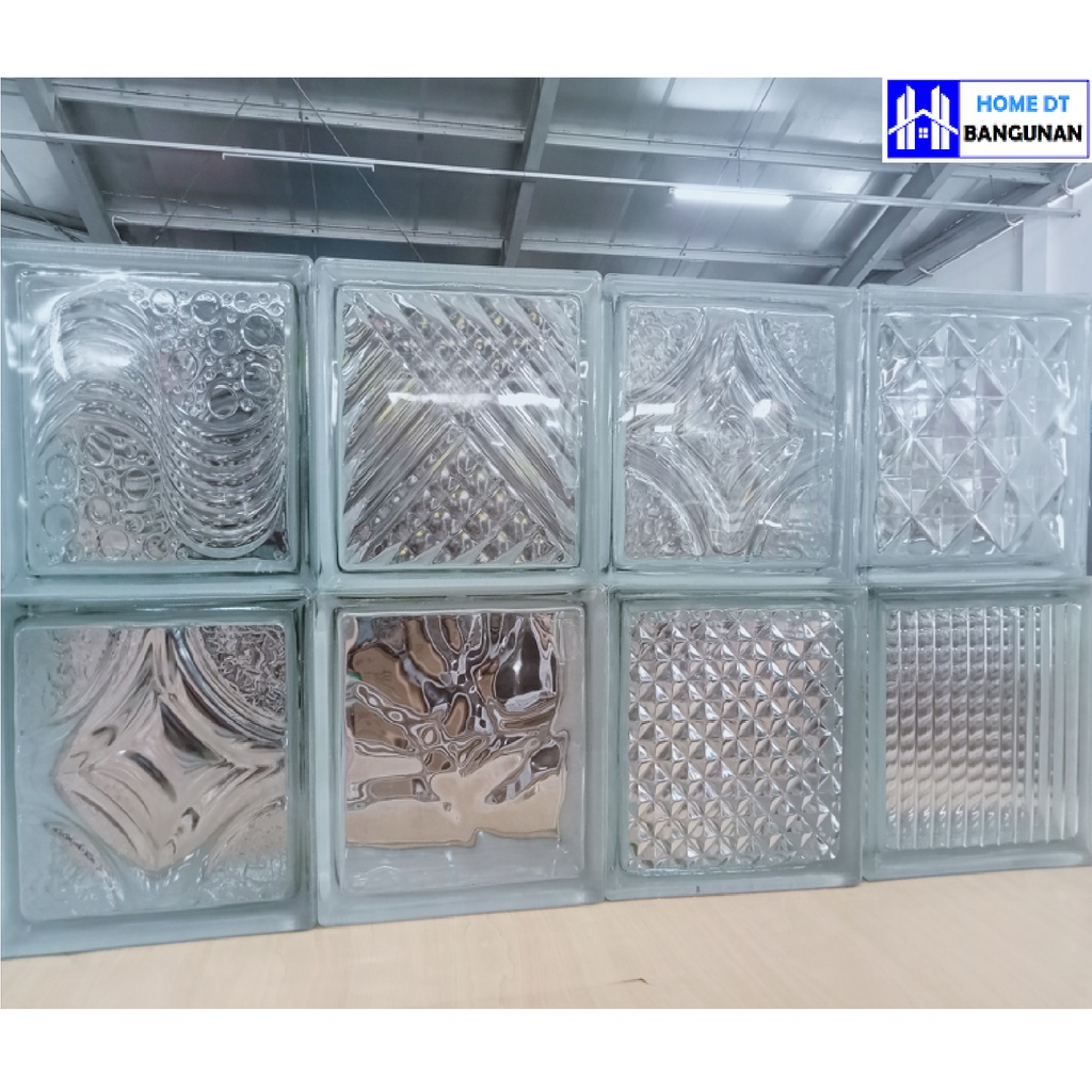 Jual GLASS BLOCK DINDING MULIA / GLASS BLOK KACA RUMAH | MOTIF | Shopee ...