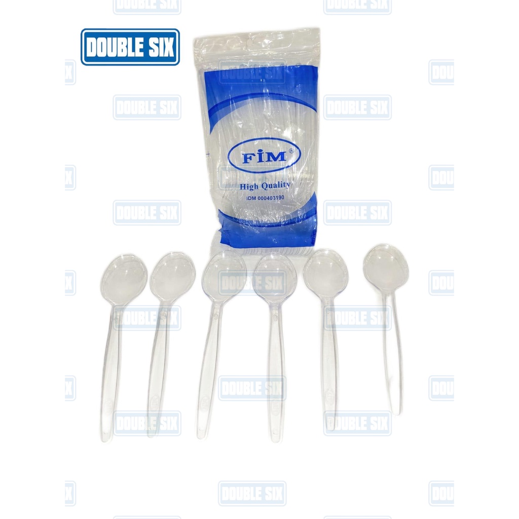 Jual (HARGA 1PACK=25PCS) SENDOK MAKAN PLASTIK PREMIUM BENING FIM ...