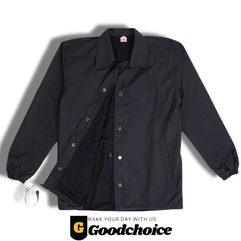 Jual Jaket Coach Polos Waterproof - Jaket Coach Windbreaker | Shopee ...