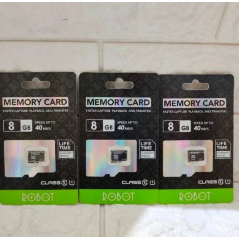 Jual Micro SD Robot 8GB , Memory Card Robot 100% Original | Shopee ...