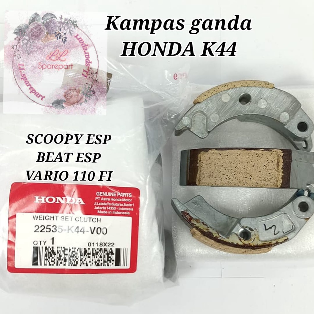 Jual KAMPAS GANDA CVT HONDA K44 KUALITAS ASLI ORIGINAL BEAT ESP SCOOPY ...
