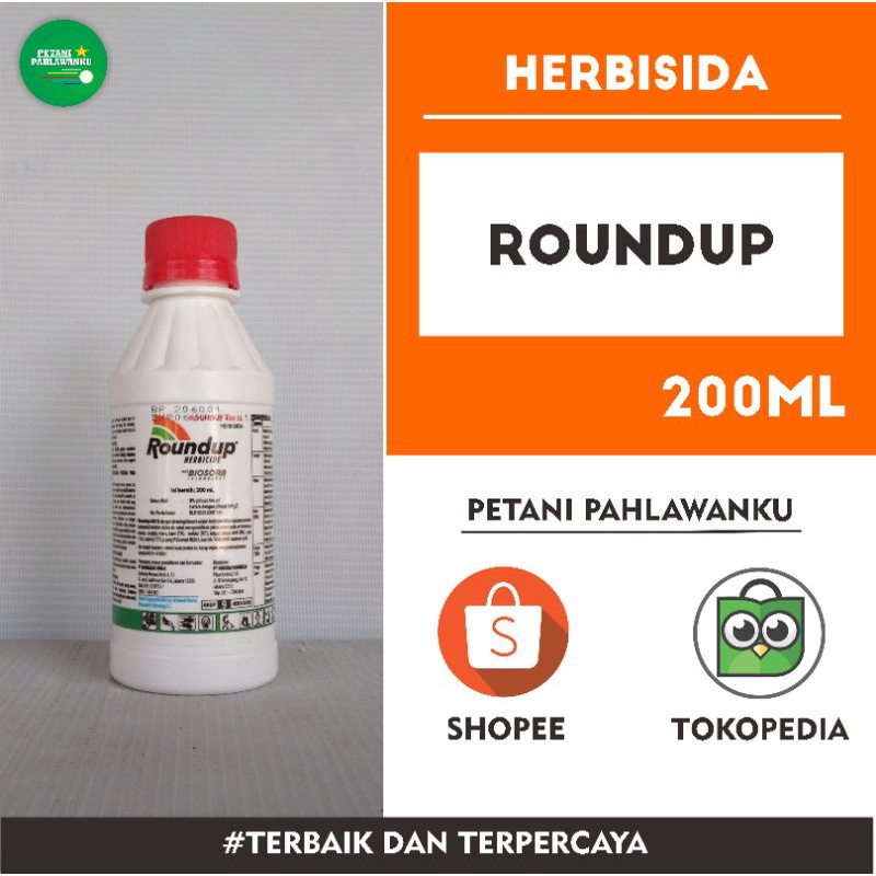 Jual ROUNDUP 480 SL 200ml ( herbisida sistemik ) | Shopee Indonesia