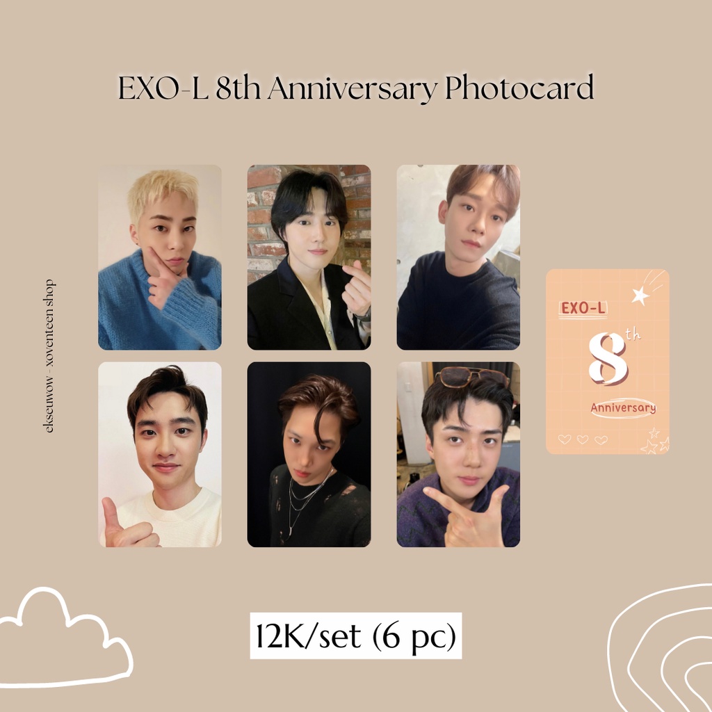 Jual EXO-L 8th Anniversary Photocard / EXO 10th Anniversary Photocard (unofficial, fanmade ...
