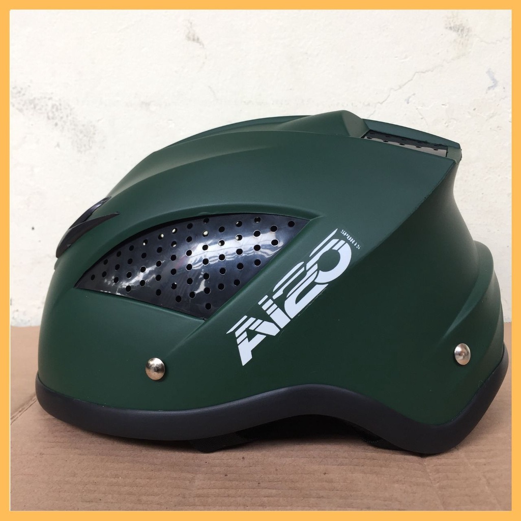 Jual helm sepeda mtb gunung polygon motif aizo ukuran dewasa warna army ...