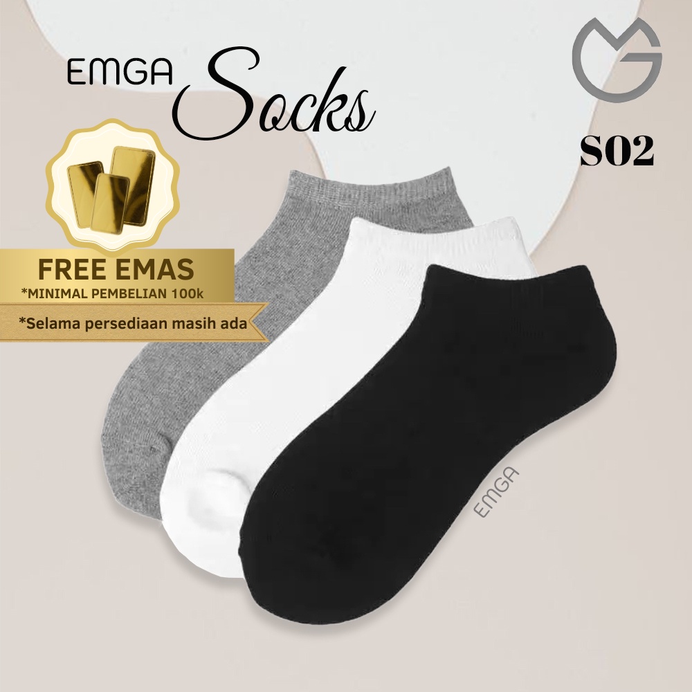Jual Emga Kaos Kaki S02 Pendek Semata Kaki Pria Wanita Unisex Sock Polos Socks Olahraga | Shopee ...