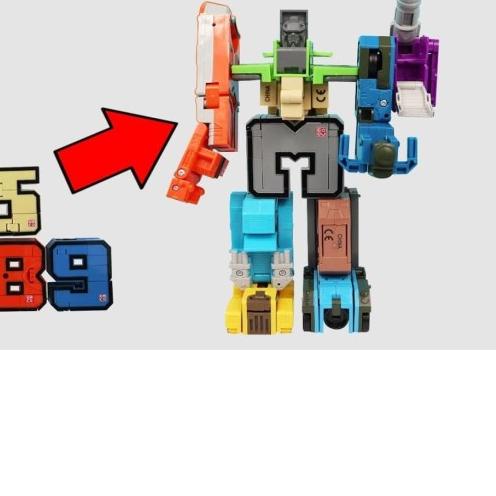 Jual Emco POCKET MORPHERS - Number 6 Robot Transformers Angka Combiner ...
