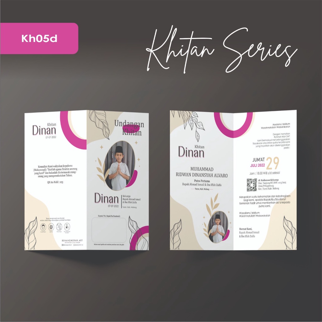 Jual CETAK UNDANGAN SUNAT / UNDANGAN KHITANAN DESAIN TERBARU MODERN ...