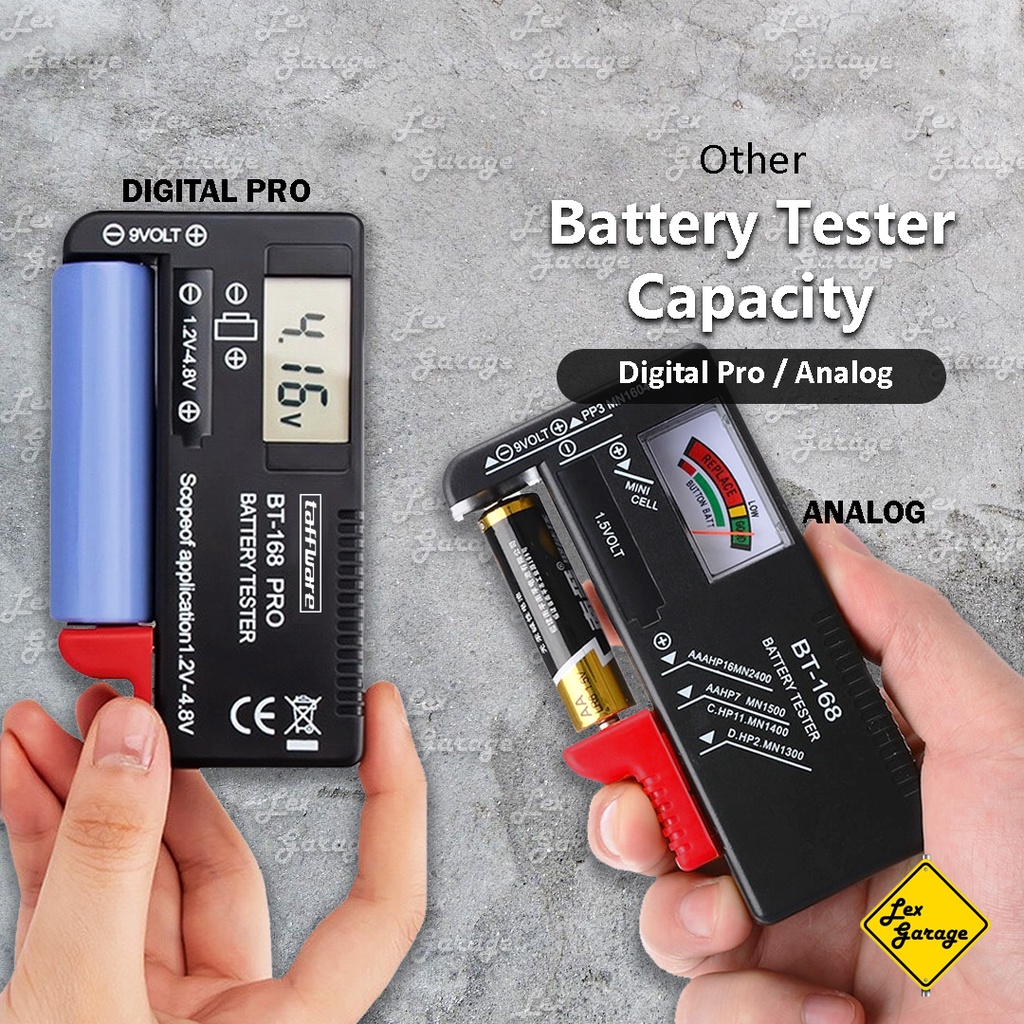 Jual Battery Tester Alat Test Tes Cek Baterai Batre Analog Digital Pro ...