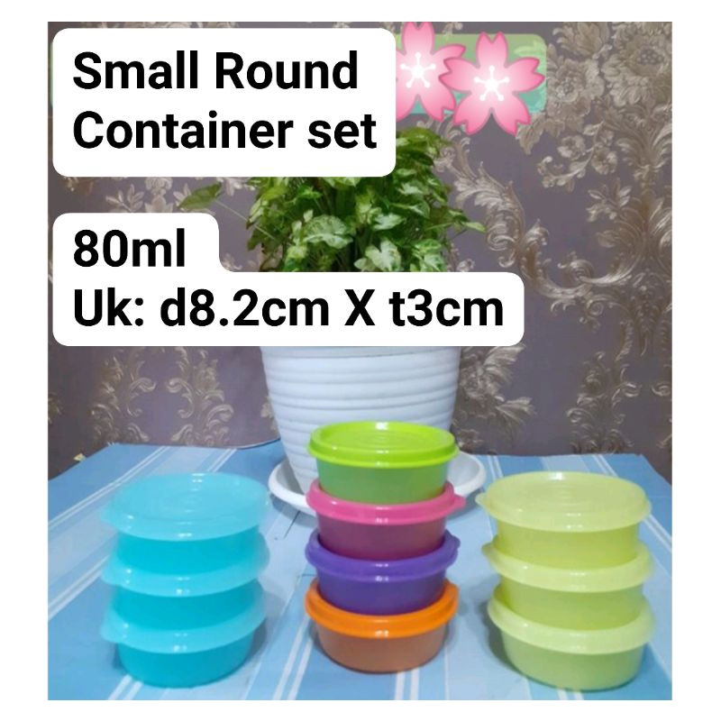 Jual Tupperware Small Round Container (1set sesuai photo variasi ...