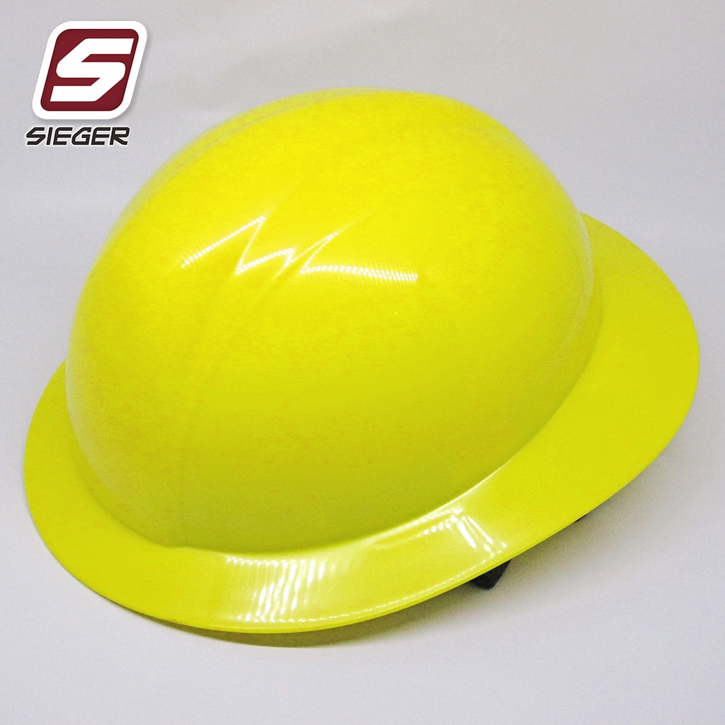 Jual Ratchet Full Brim Safety Helmet ( Kuning ) | Shopee Indonesia