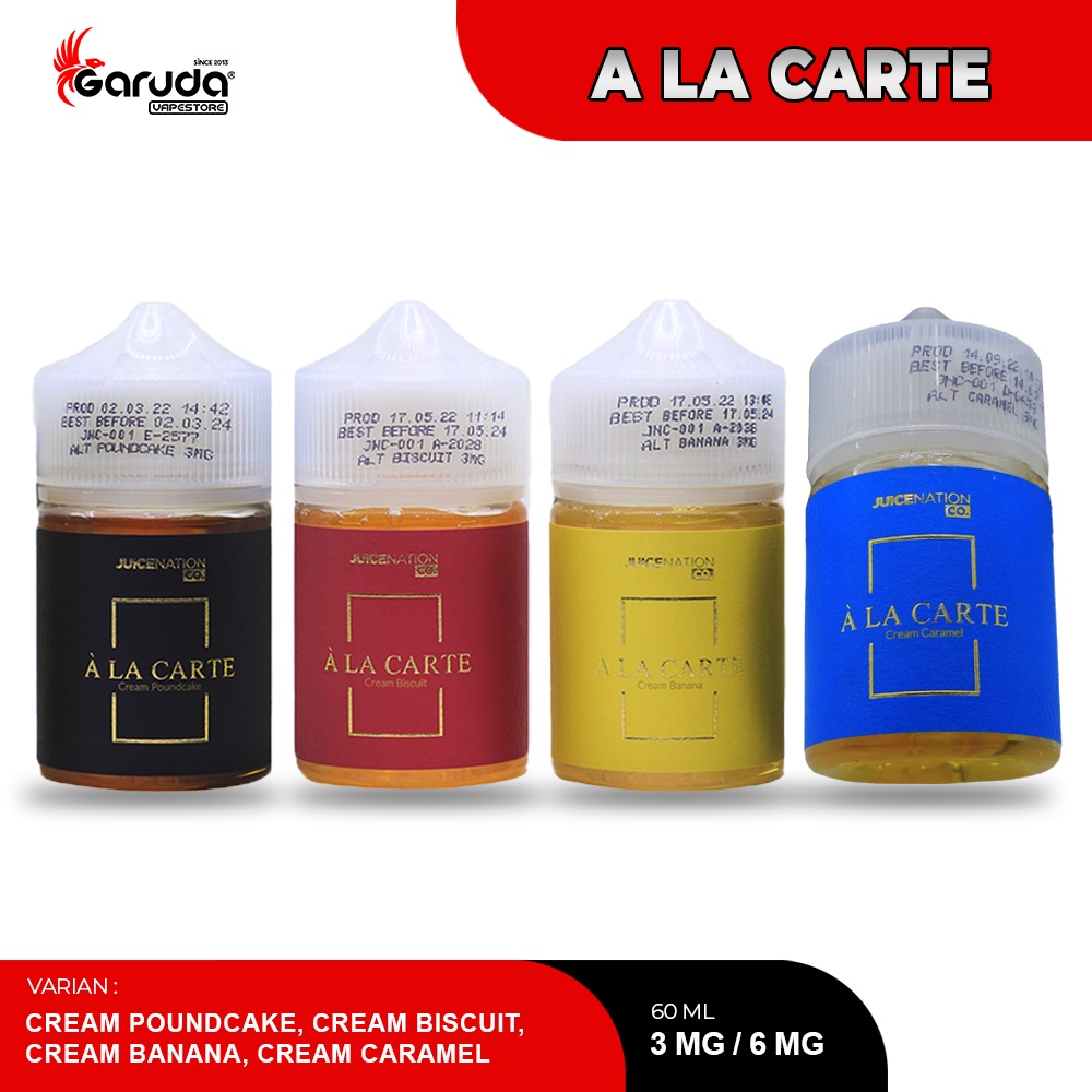 Jual Ala Carte Liquid by Juicenation 60ml Bercukai | Shopee Indonesia